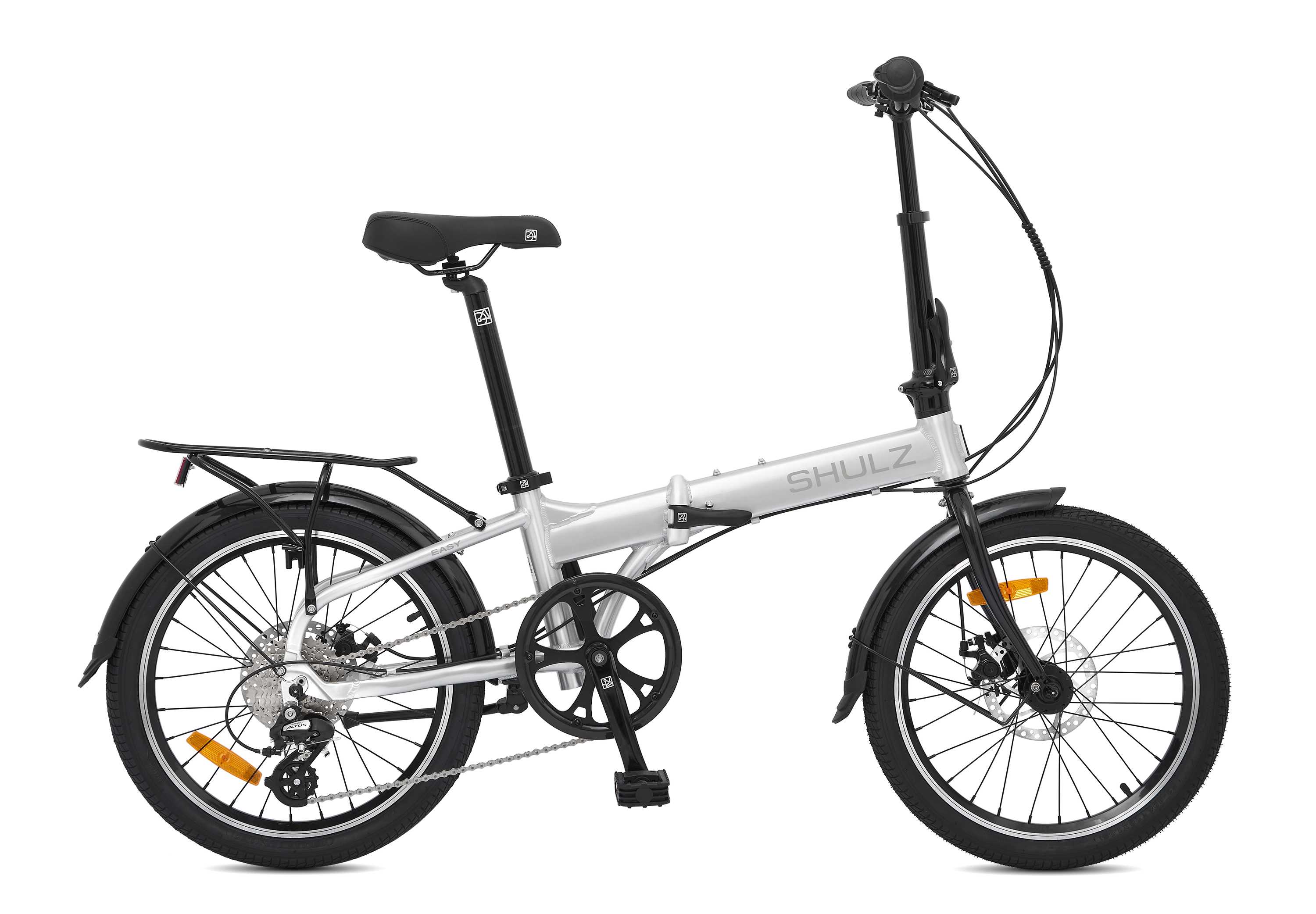 Складной велосипед SHULZ Easy Disk серебристый / Велосипеды и самокаты SHULZ