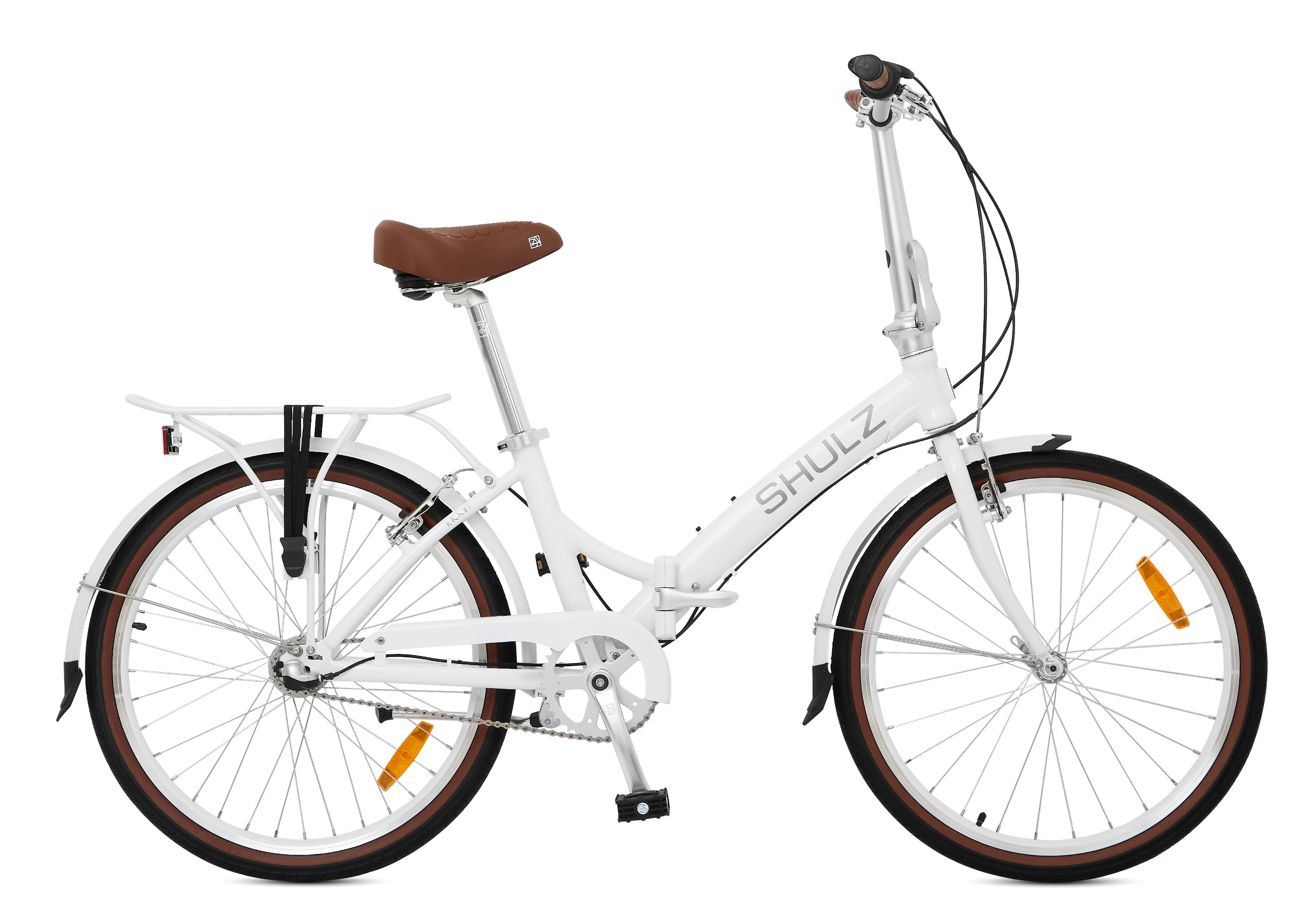 Складной велосипед SHULZ Krabi V-brake белый / Велосипеды и самокаты SHULZ