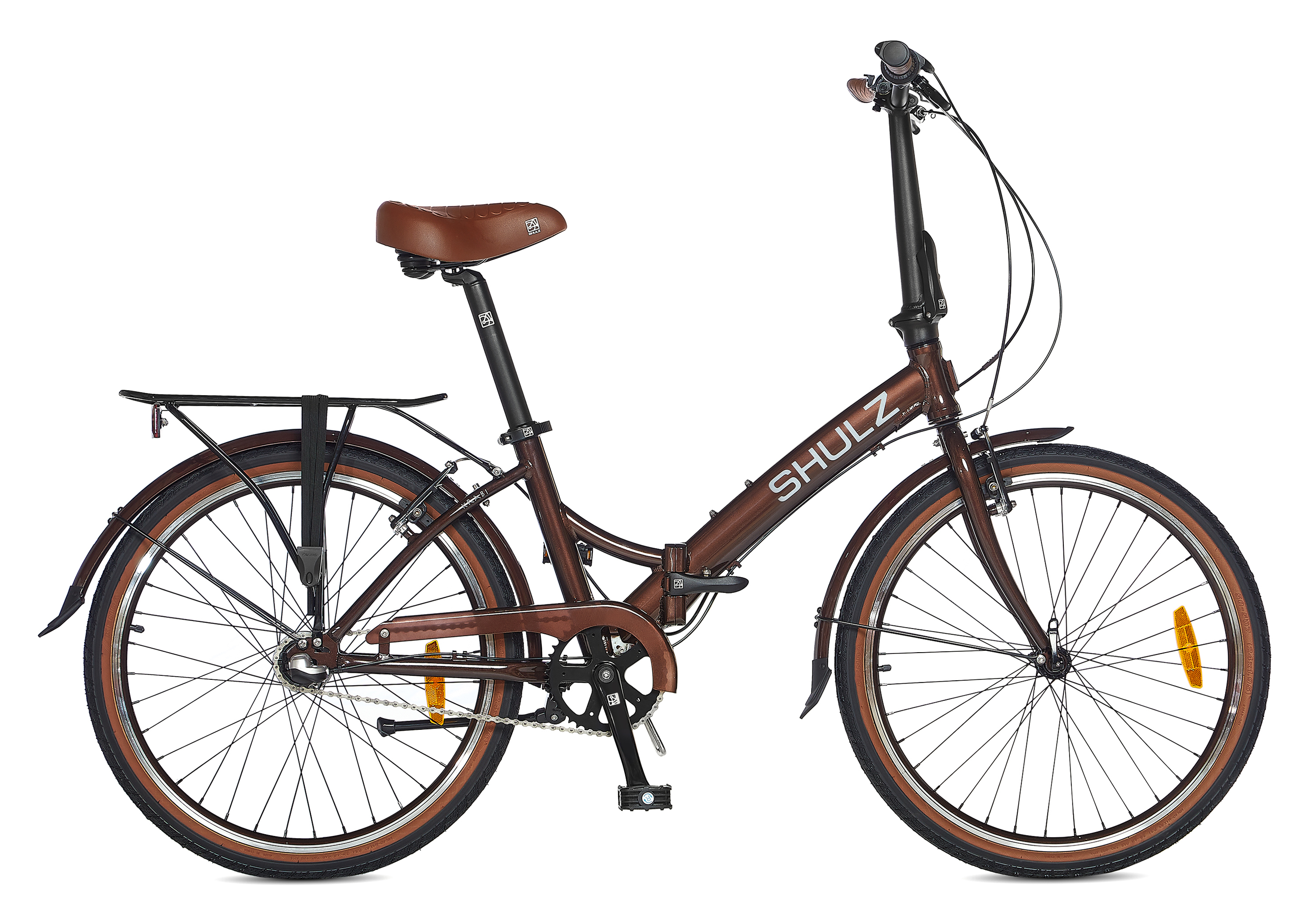 Складной велосипед SHULZ Krabi V-brake коричневый / Велосипеды и ...