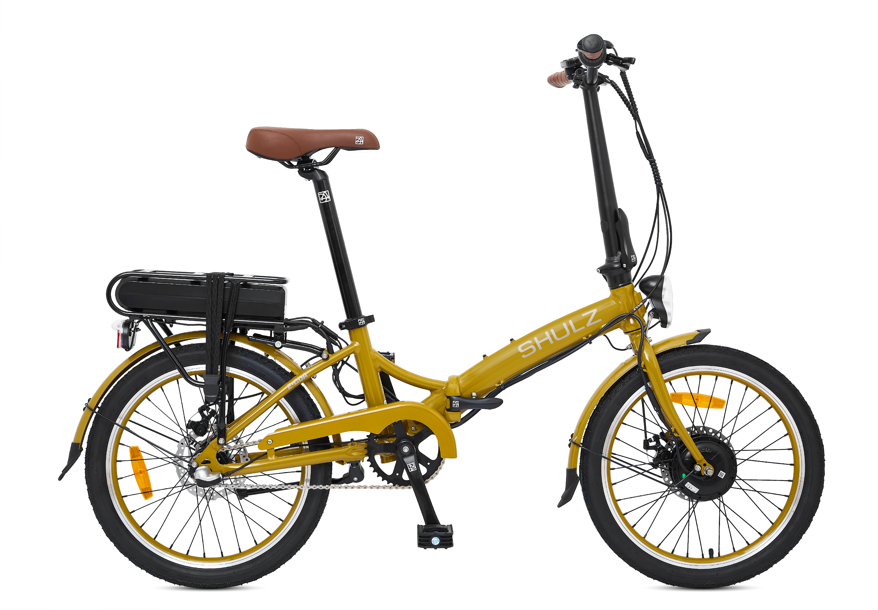 Электровелосипед SHULZ E-GOA горчица / Велосипеды и самокаты SHULZ