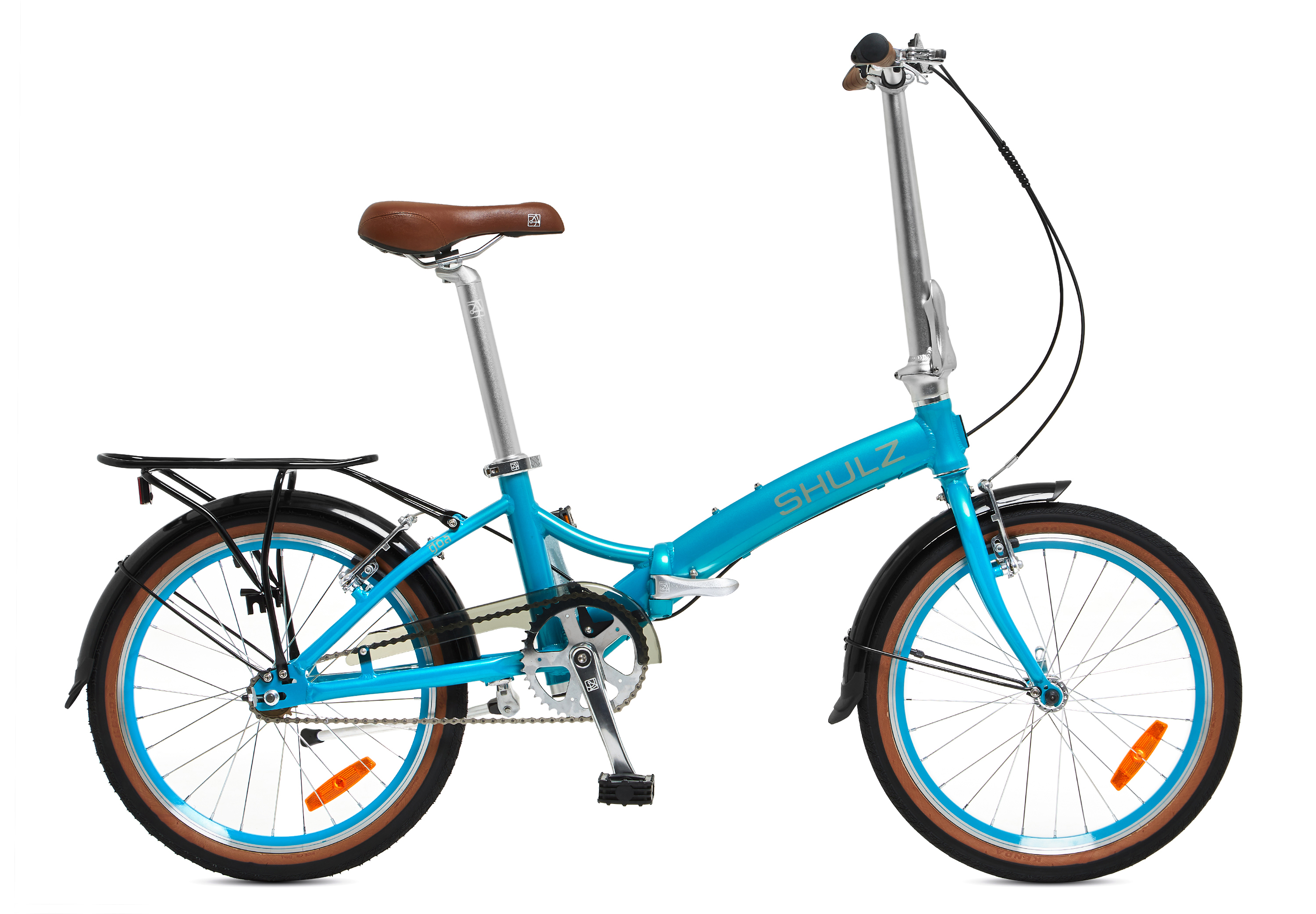 Складной велосипед SHULZ GOA Single бирюзовый / Велосипеды и самокаты SHULZ