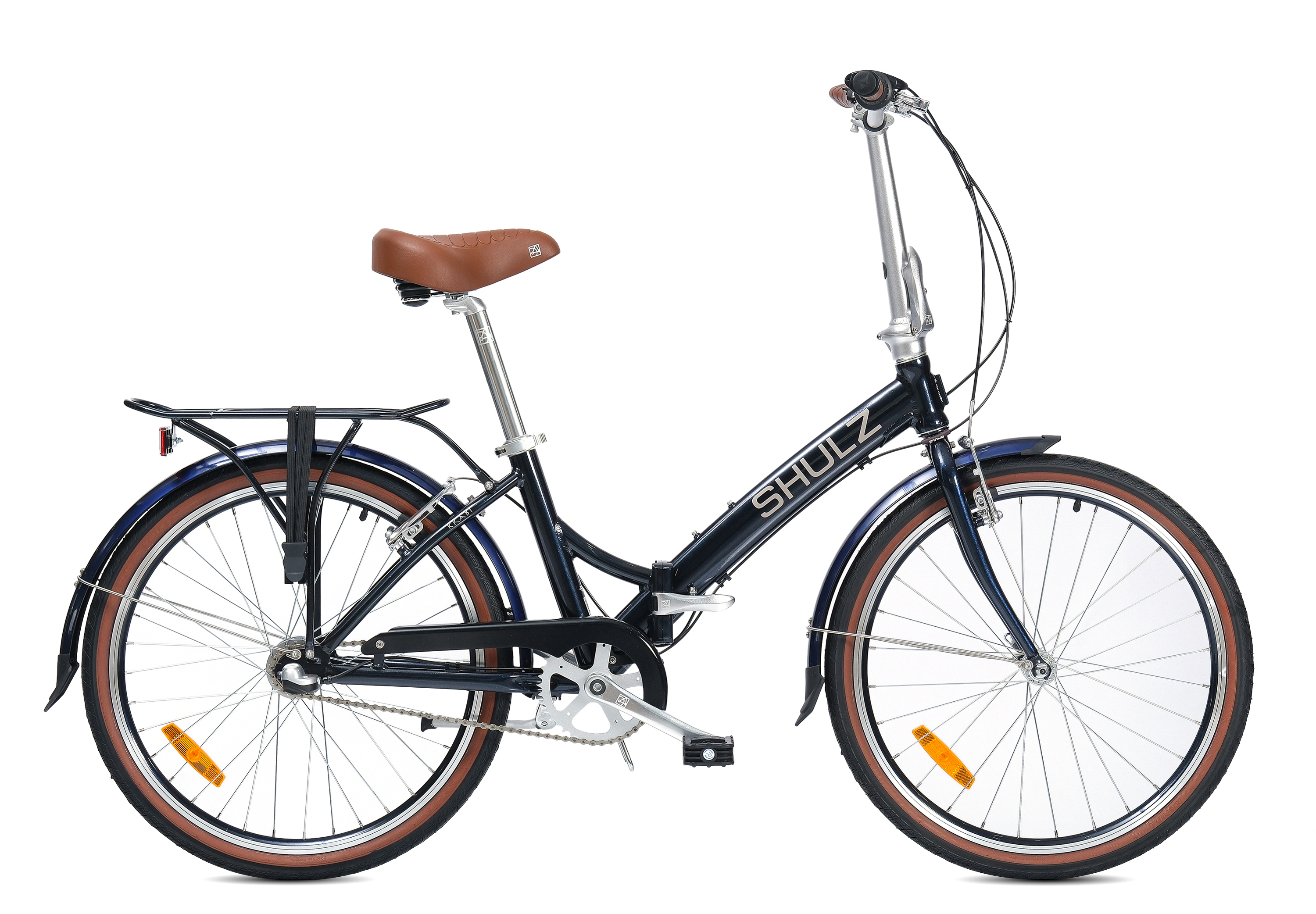 Складной велосипед SHULZ Krabi V-brake звездная ночь / Велосипеды и самокаты SHULZ