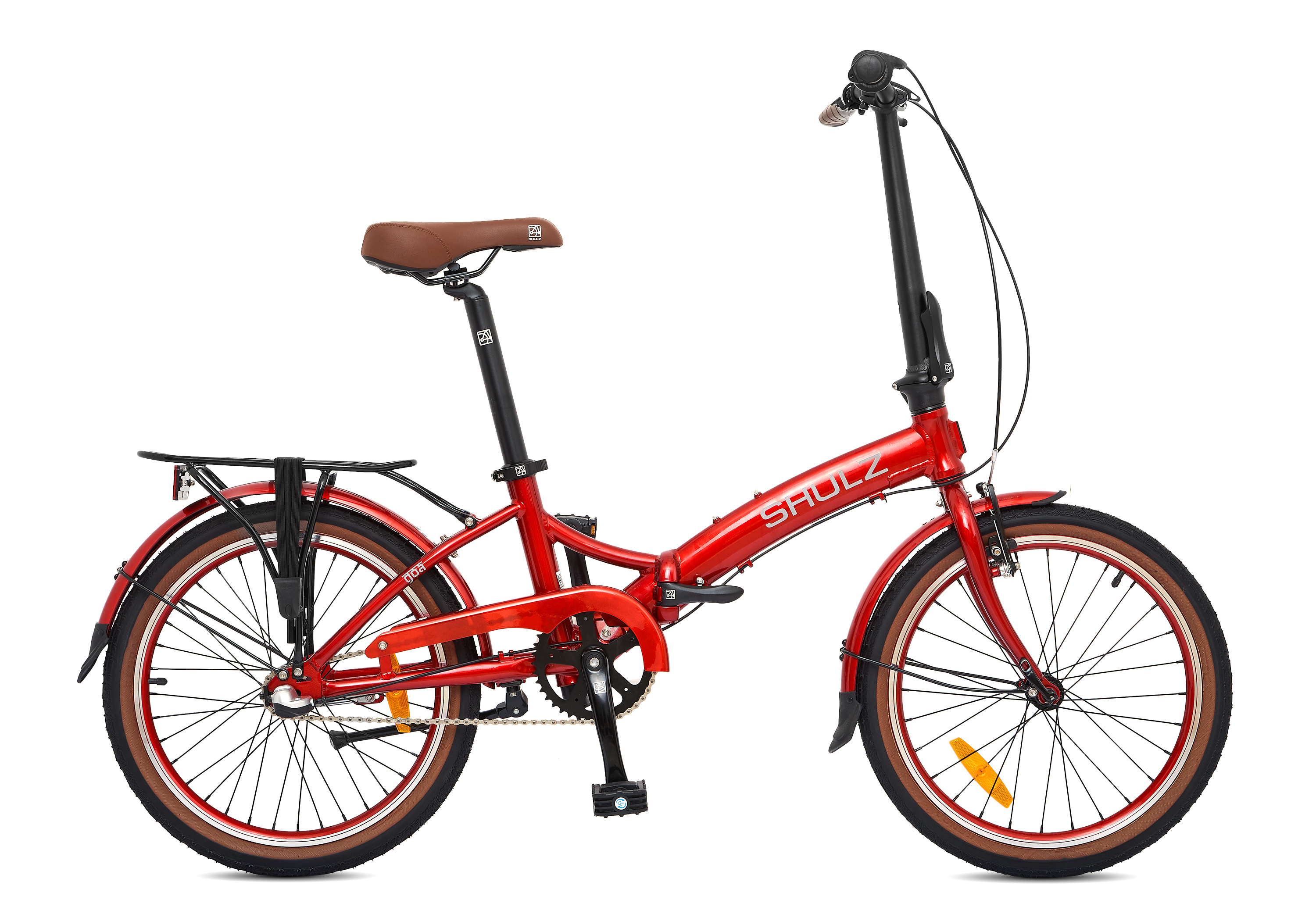 Складной велосипед SHULZ GOA Coaster кармин / Велосипеды и самокаты SHULZ