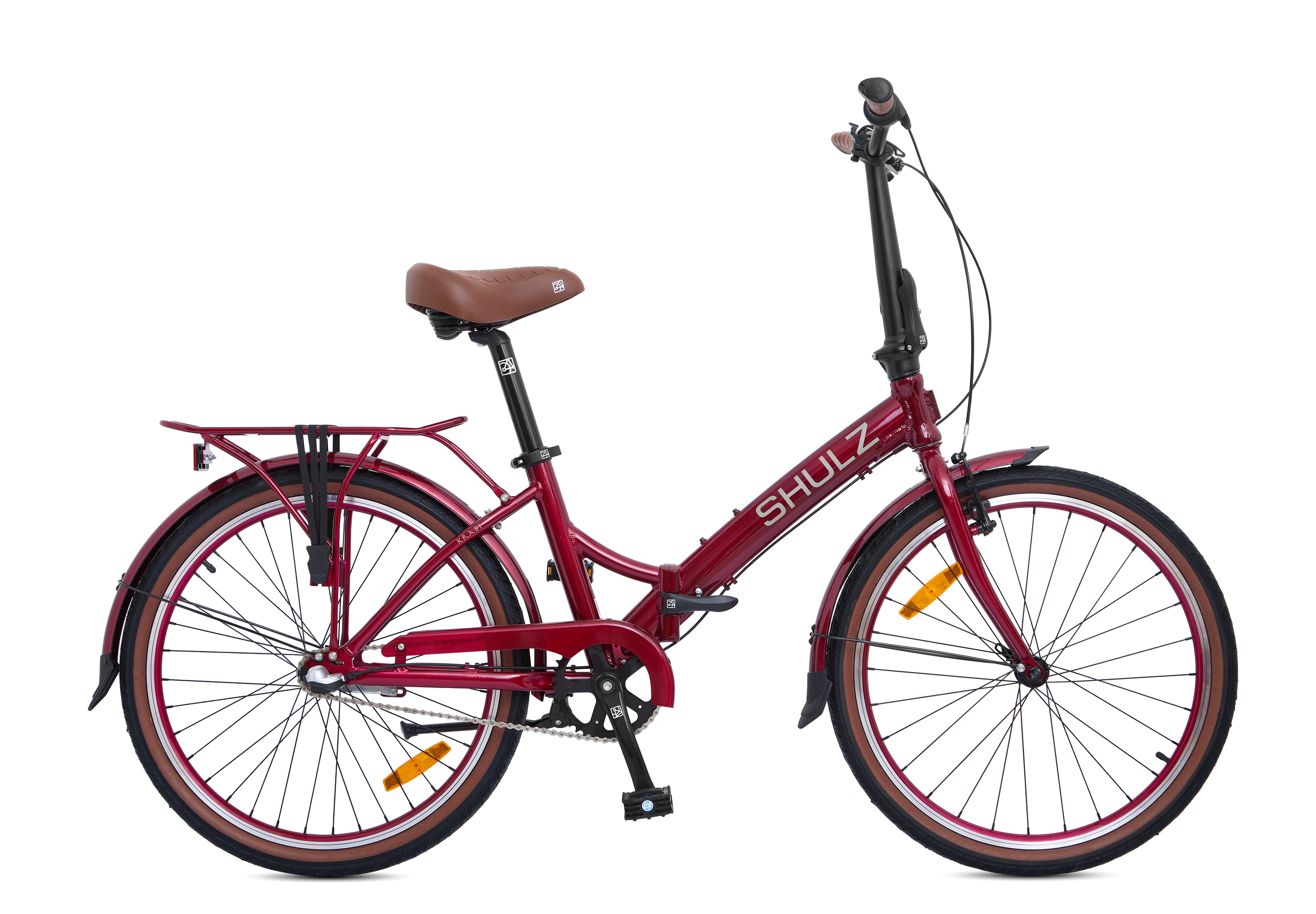 Складной велосипед SHULZ Krabi Coaster сангрия / Велосипеды и самокаты SHULZ