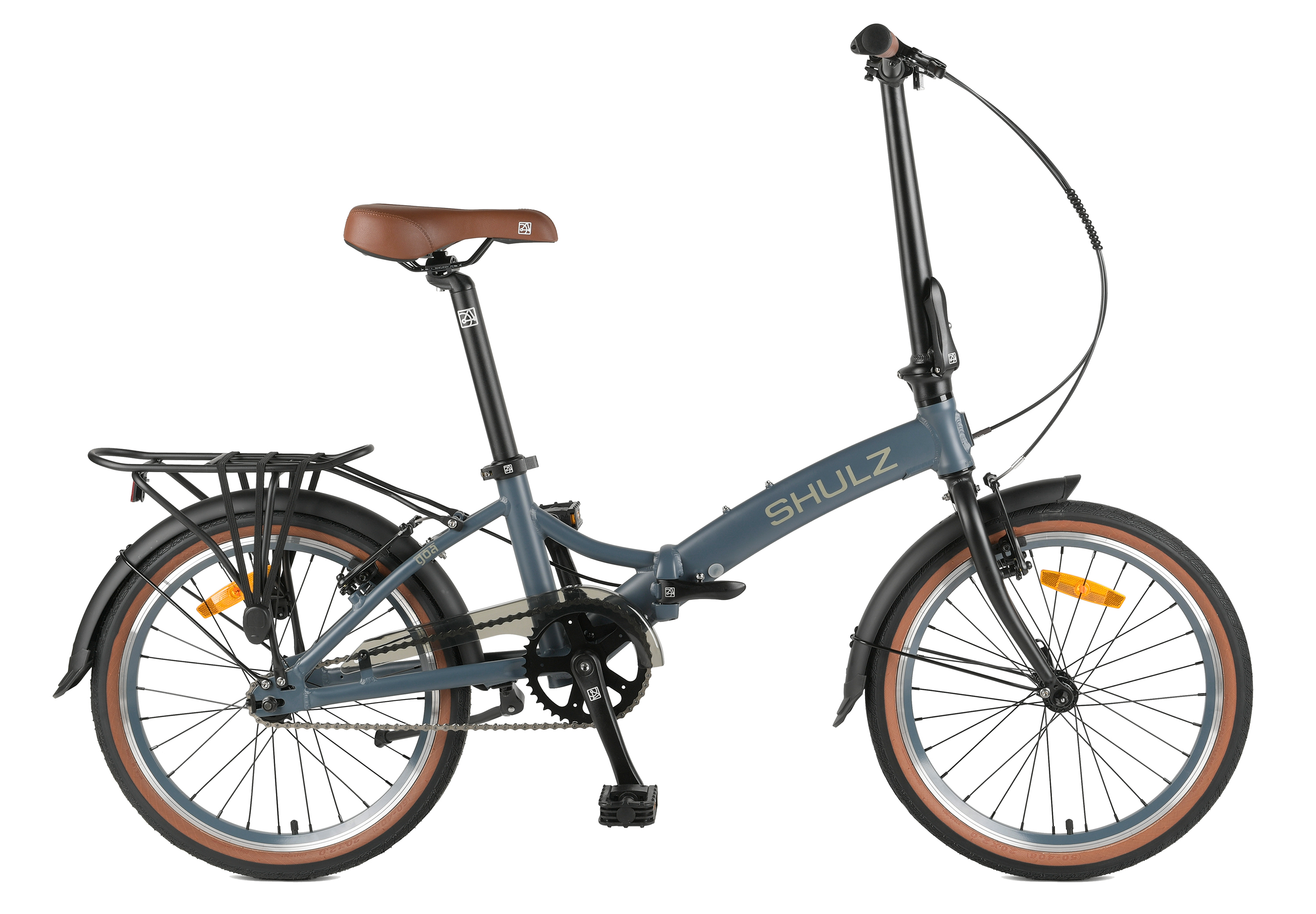 Складной велосипед SHULZ GOA Single синий лед / Велосипеды и самокаты SHULZ